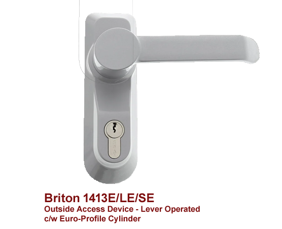 Briton 1413E/LE/SE Outside Access Device - Lever Operated - DORSERV